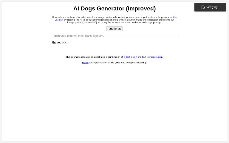 AI Dogs Generator (Improved)