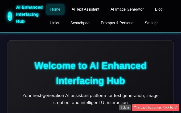Welcome to AI Enhanced Interfacing Hub ― Perchance Generator