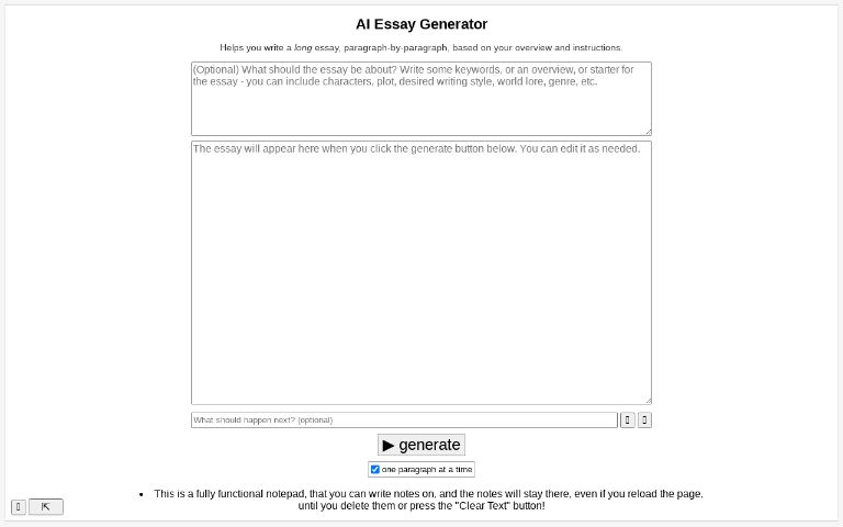 AI Essay Generator (free, unlimited, no sign-up)