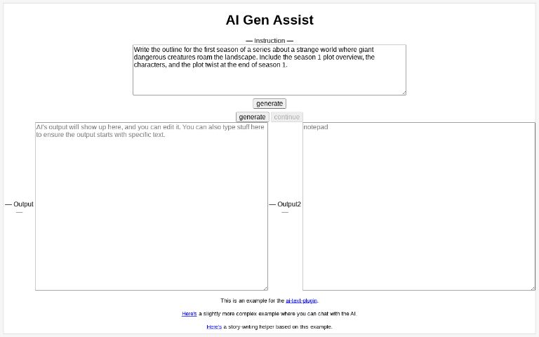 AI Gen Assist ― Perchance Generator