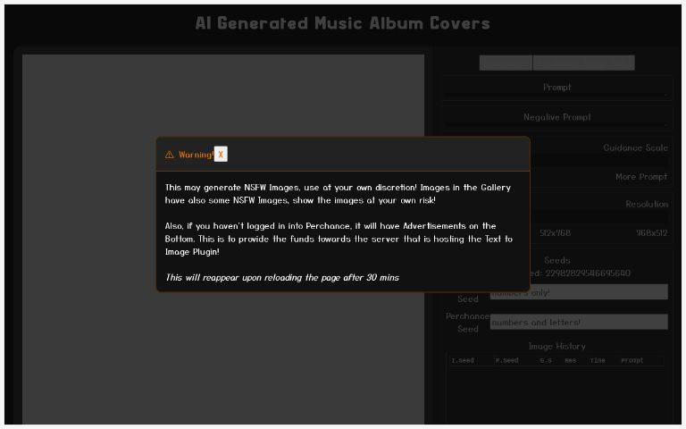 AI Generated Music Album Covers