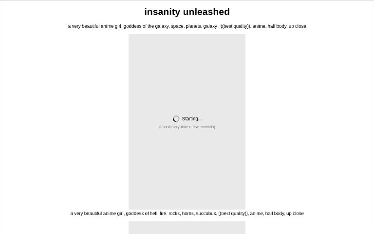 insanity unleashed ― Perchance Generator