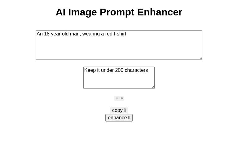AI Image Prompt Enhancer ― Perchance Generator