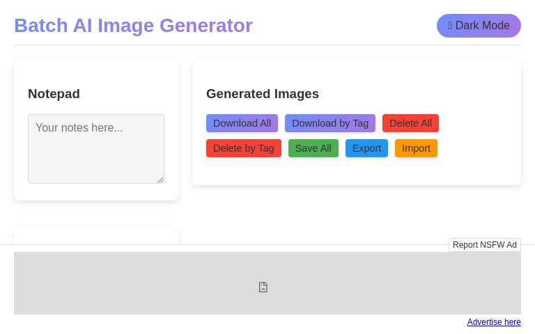 Ai Img Batch ― Perchance Generator