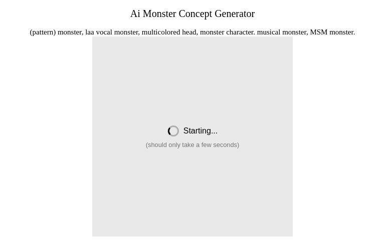 Ai Monster Concept Generator