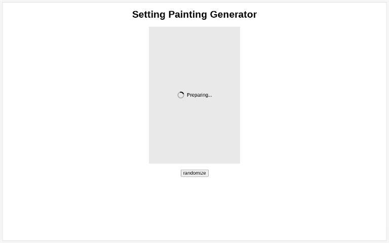 Setting Painting Generator