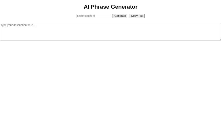 AI Phrase Generator