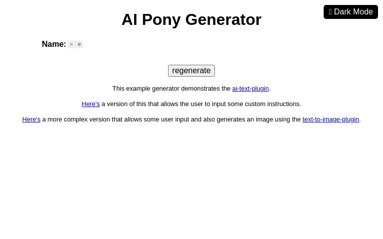 AI Pony Generator