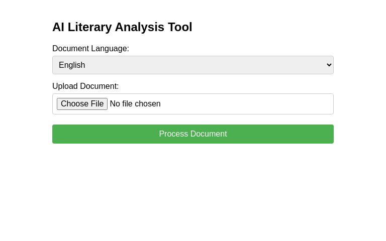 AI Literary Analysis Tool ― Perchance Generator