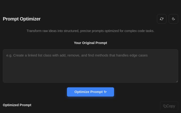 Prompt Optimizer ― Perchance Generator