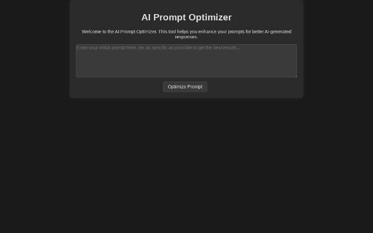 AI Prompt Optimizer ― Perchance Generator