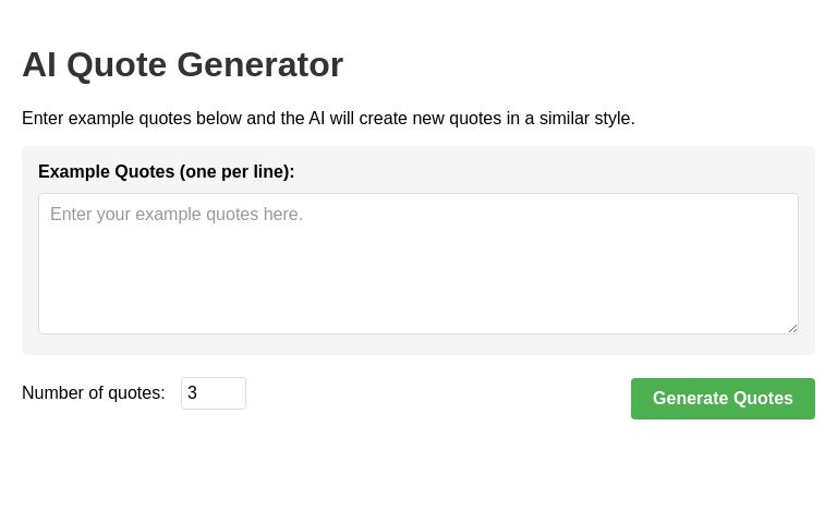 AI Quote Generator