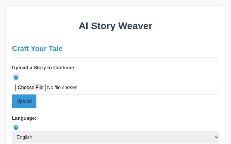 AI Story Weaver ― Perchance Generator