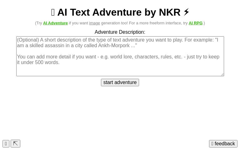 AI Text Adventure by NKR50588 - free, no-signup, no limits - AI Dungeon ...