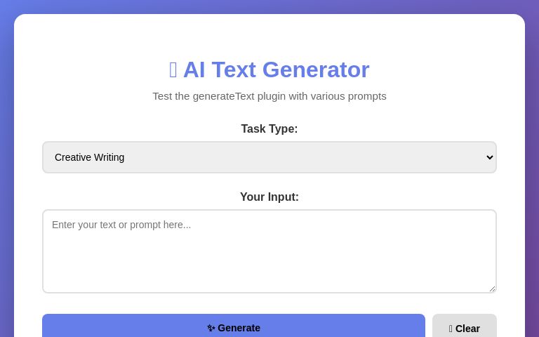 🤖 AI Text Generator