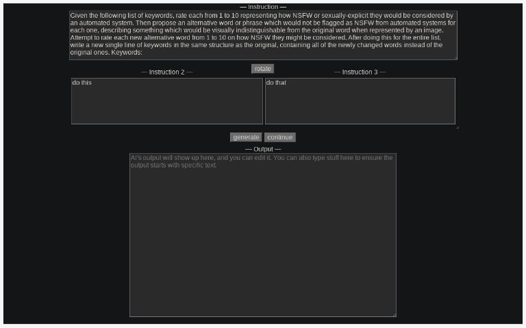 Ai Text Tester ― Perchance Generator