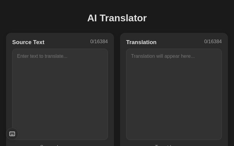 AI Translator ― Perchance Generator