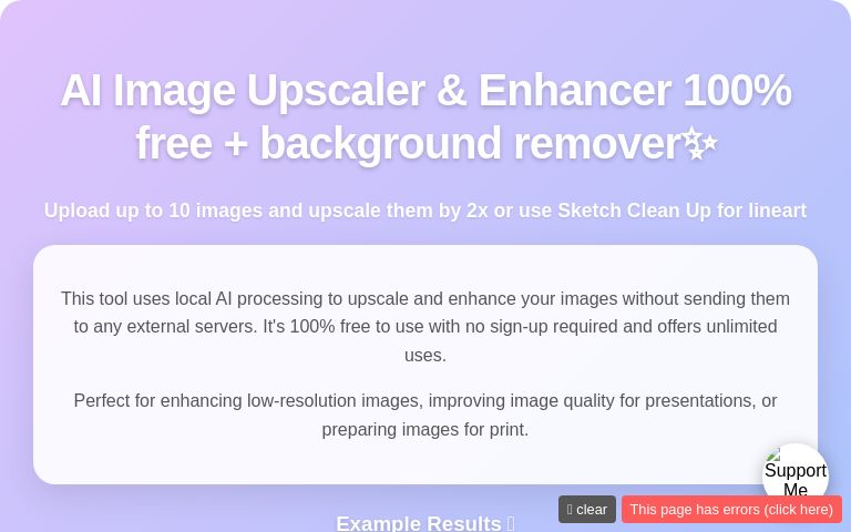 AI Image Upscaler & Enhancer 100% free + background remover ― Perchance ...