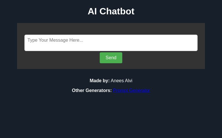 AI Chatbot ― Perchance Generator