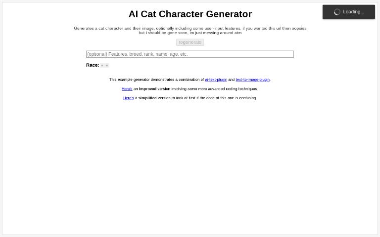 AI Cat Character Generator