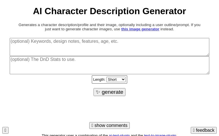 DnD Character Idea Generator (free, no sign-up, unlimited)