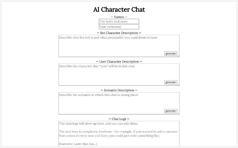 AI Character Chat