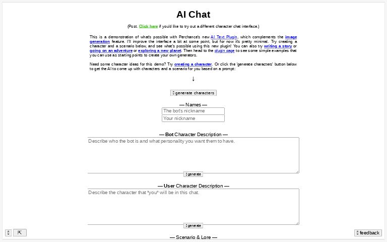 AI Chat & Roleplay (online, free, no sign-up, unlimited)