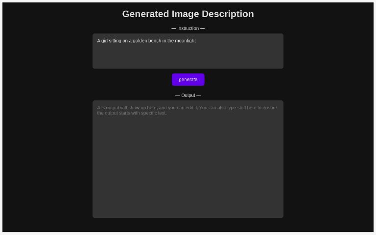 Generated Image Description