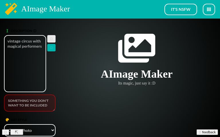 The AImage Maker ― Perchance Generator
