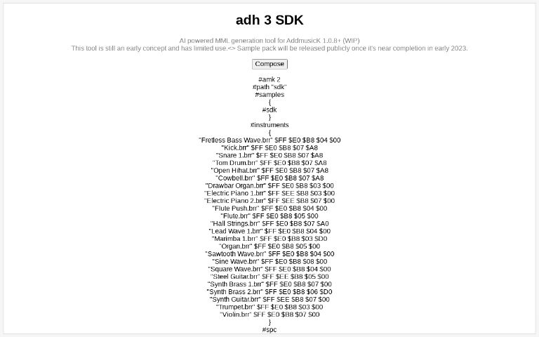 adh 3 SDK ― Perchance Generator