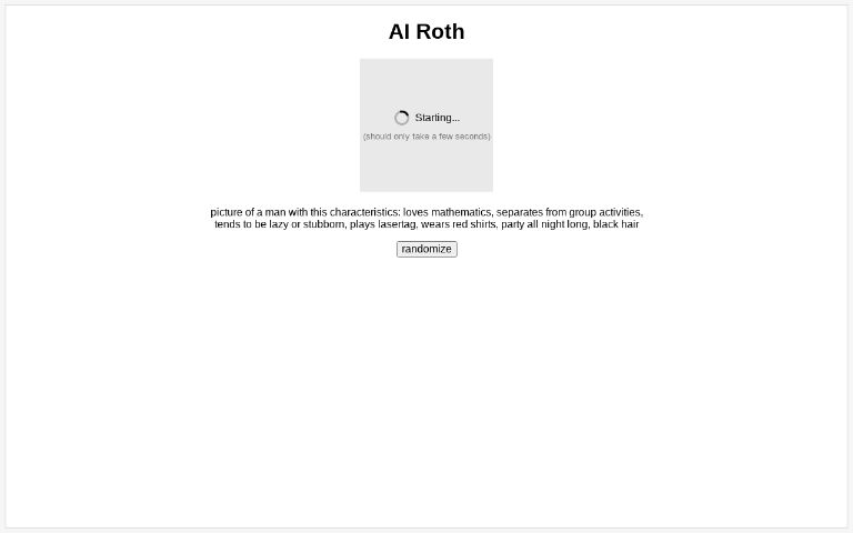 AI Roth ― Perchance Generator