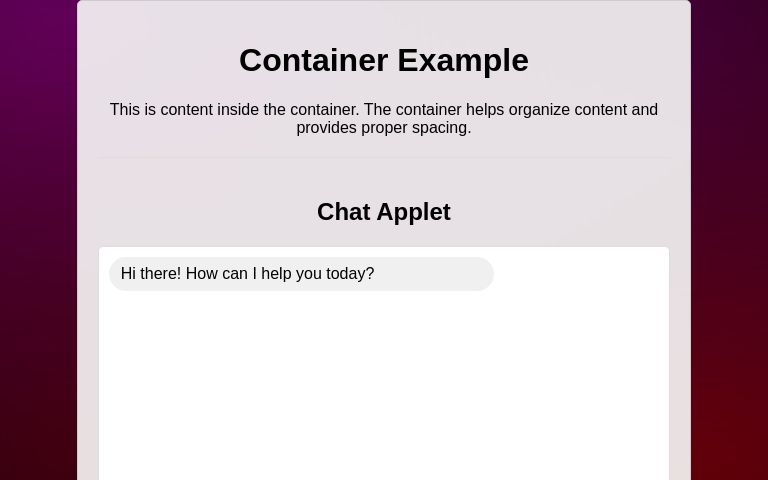 Container Example ― Perchance Generator