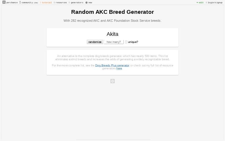 Random AKC Breed Generator