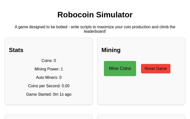 Robocoin Simulator ― Perchance Generator