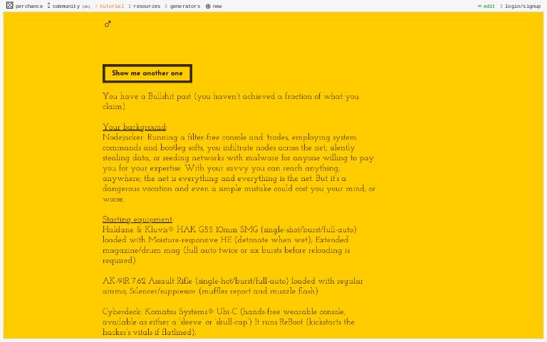 A Random Sprawl Goon ― Perchance Generator