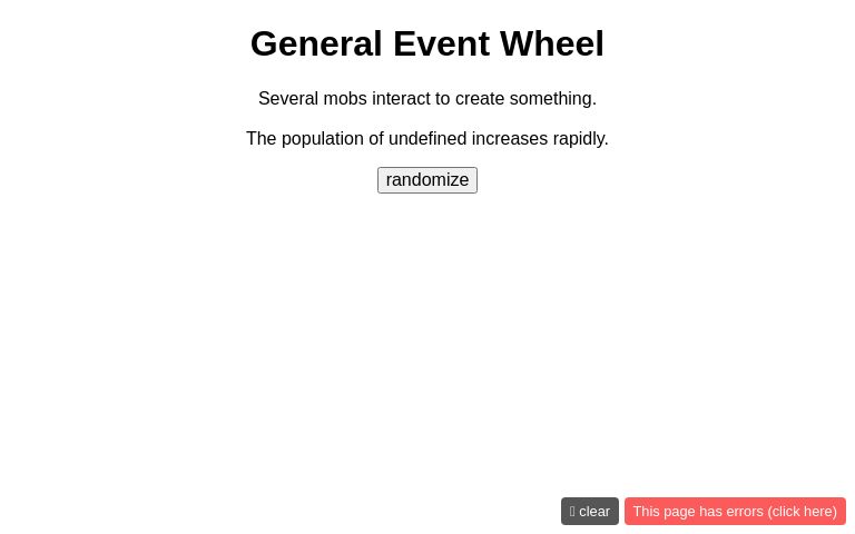 General Event Wheel