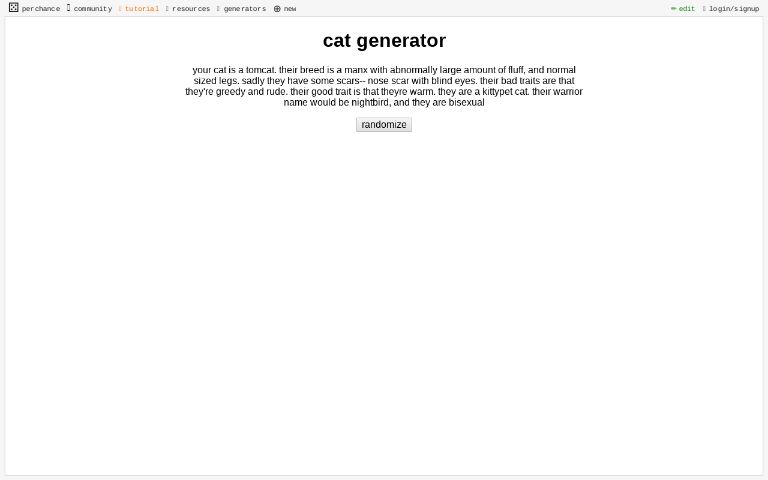 cat generator
