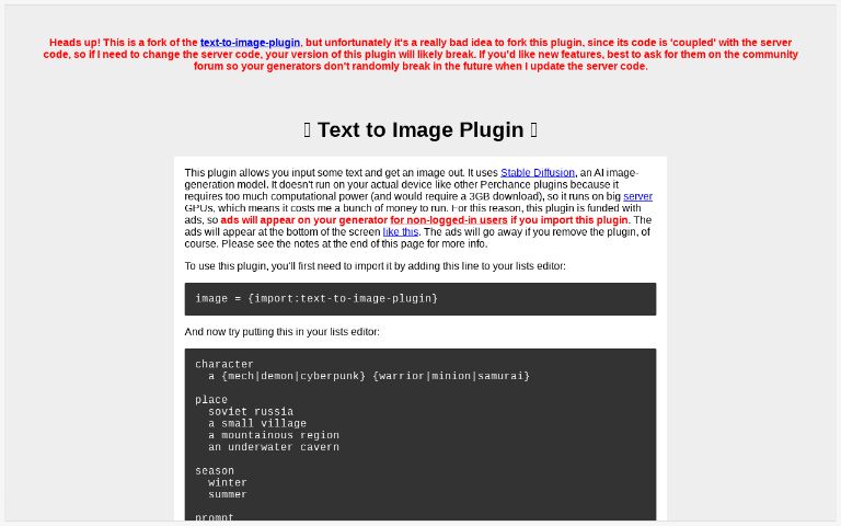 🤖 Text to Image Plugin 🎨