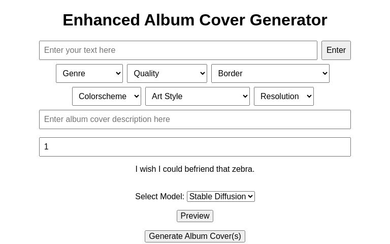 Enhanced Album Cover Generator