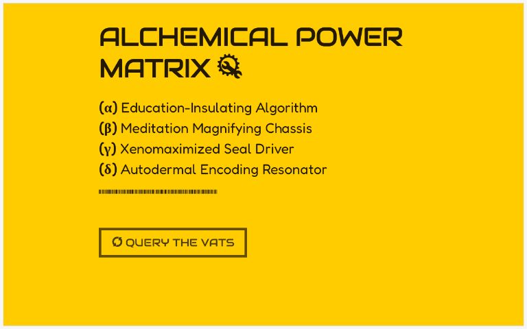 Alchemical Power Matrix ― Perchance Generator