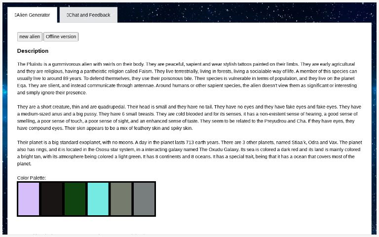 Alien Species Generator