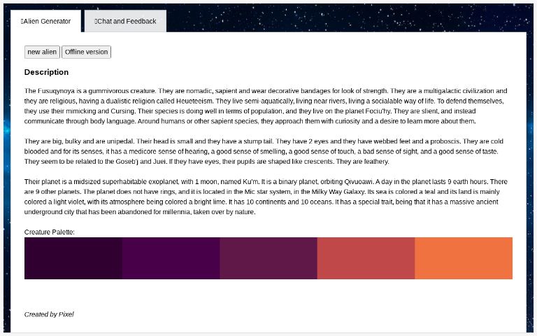 Alien Species Generator
