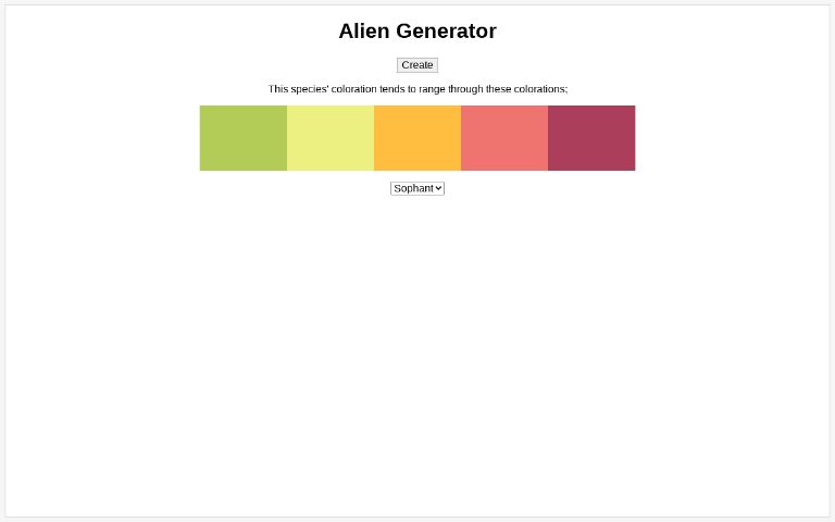 Alien Generator