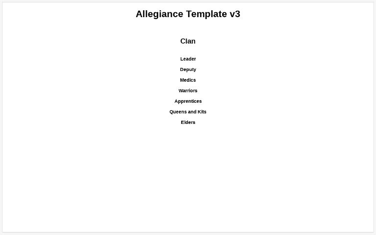 Allegiance Template v3 ― Perchance Generator