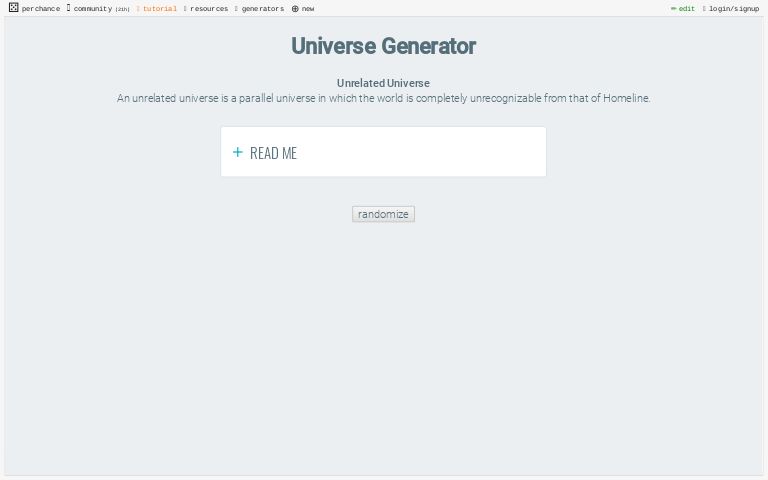 Universe Generator