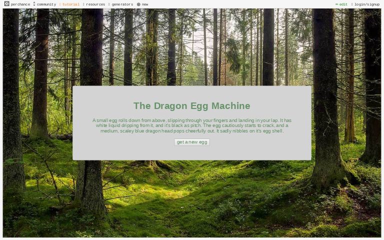 The Dragon Egg Machine ― Perchance Generator
