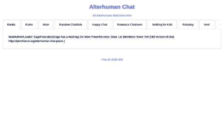Alterhuman Chat