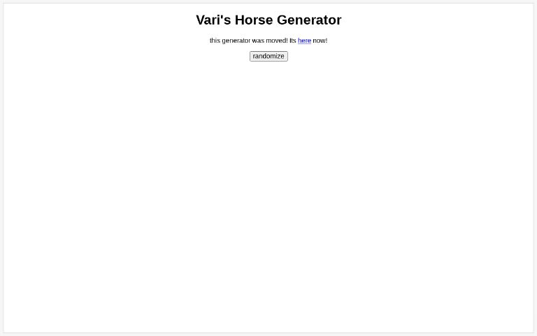 Vari's Horse Generator