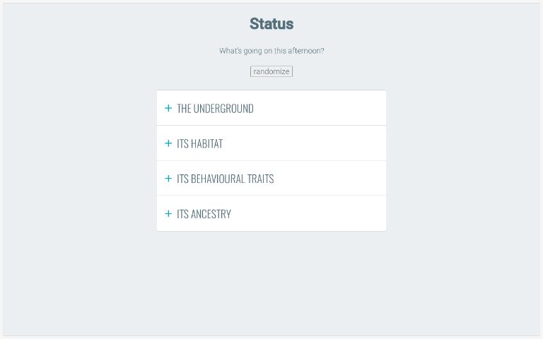 Status ― Perchance Generator