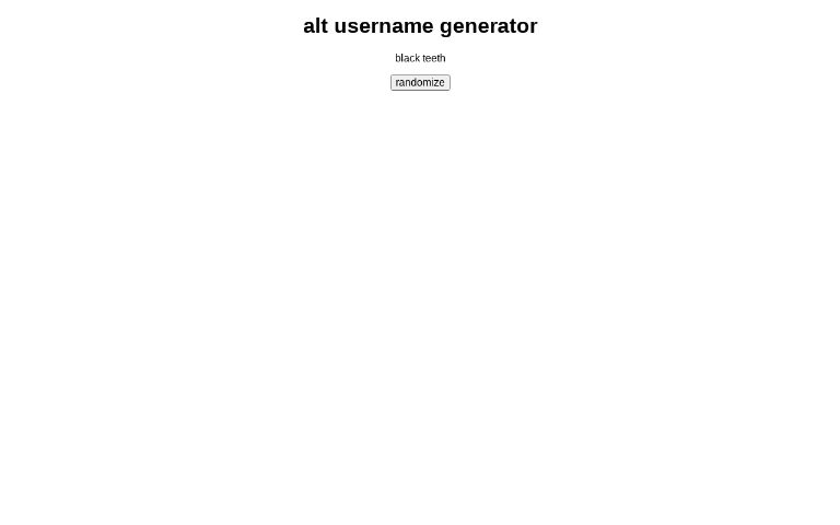 alt username generator
